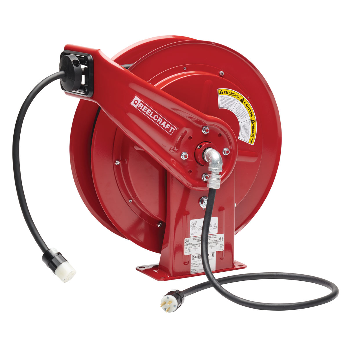 Reelcraft 12/3 100 ft. Single Receptacle Power Cord Reel